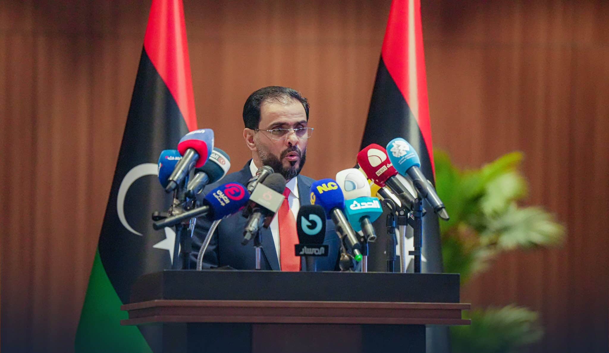 Líbia: O primeiro -ministro do governo oriental Osama Hamad em uma ...
